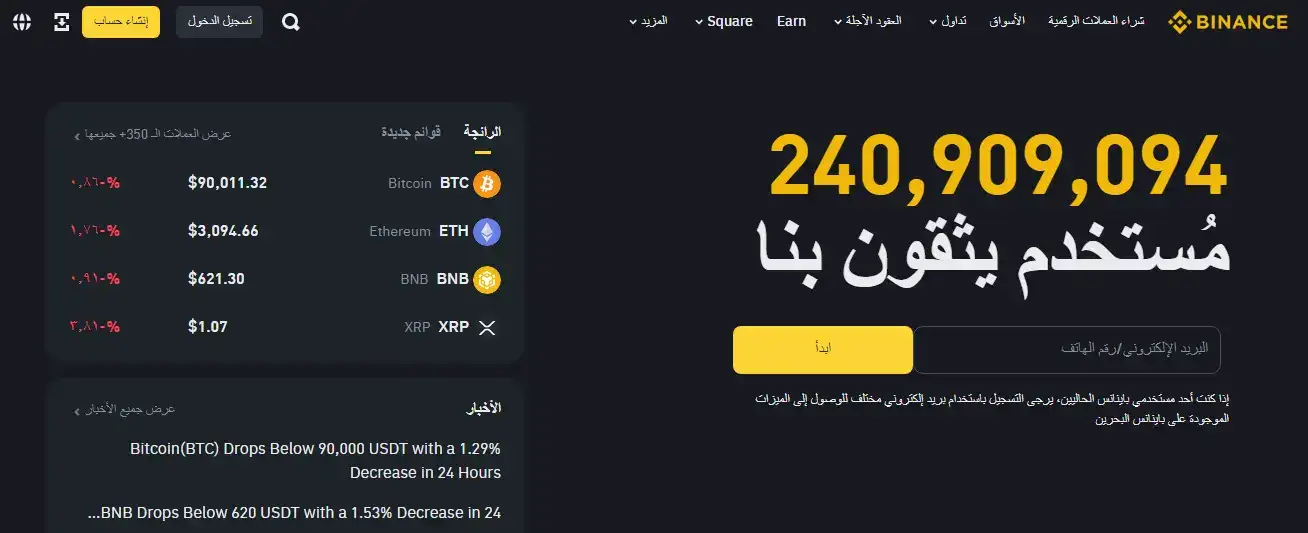 تقييم منصة بينانس Binance الأفضل لتداول العملات في 2025 | تداول